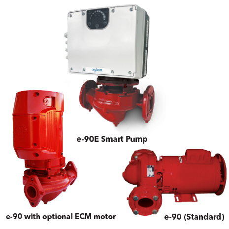Bell & Gossett Series e-90 Close-Coupled, In-Line Centrifugal Pumps ...